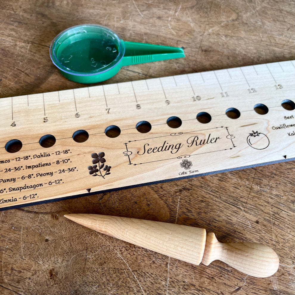 Seeding Gift Set - Dibble, Seeder and Ruler – Pepper Joe’s