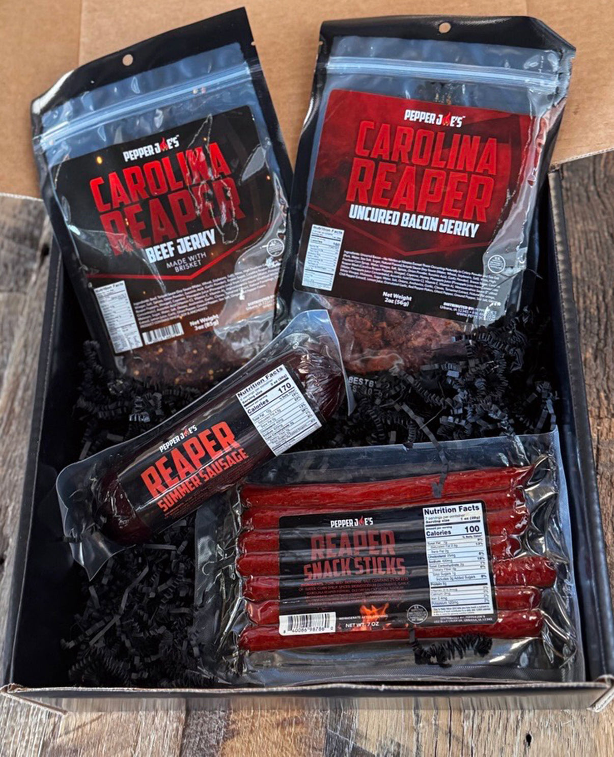 Reaper Mega Meat Snack Bundle | Super Spicy Meats from Pepper Joe’s